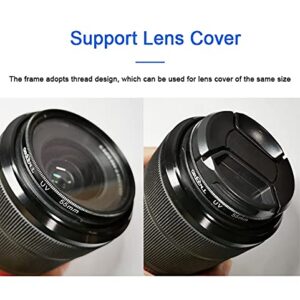 49mm Multi-Coated UV Protective Filter & 49mm Lens Cap Compatible for Canon M50II M100 M6 with EF-M 15-45mm Lens.(1+1 Pack)