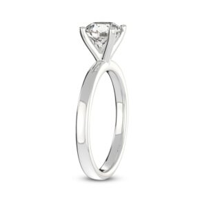 Friendly Diamonds 1 CT TW | IGI Certified Round Shape Lab Grown Diamond Engagement Ring | In 14K Or 18K in White, Yellow Or Rose Gold | Four Prong Solitaire Lab Diamond Ring | FG-VS1-VS2 Quality