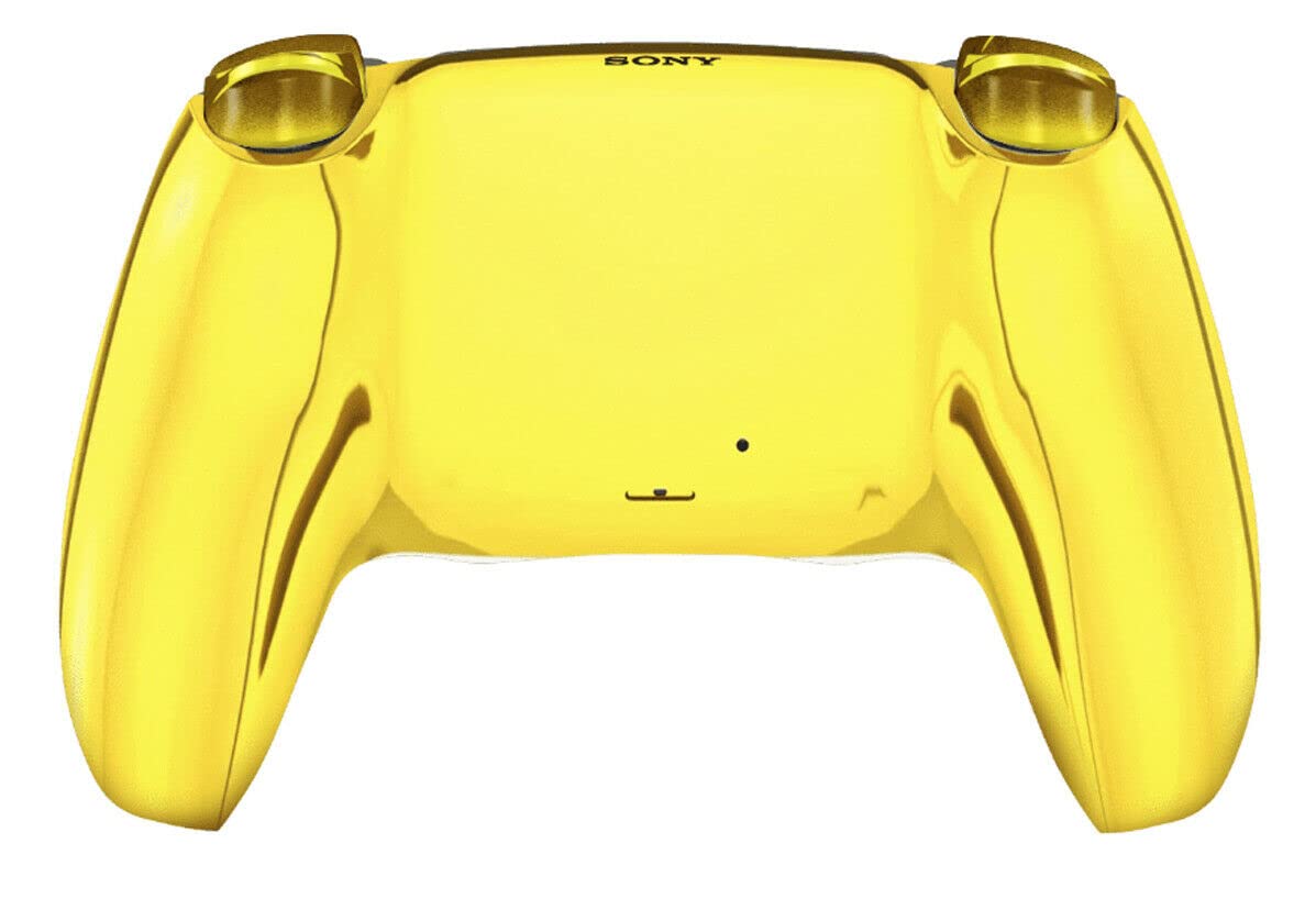 MODDEDZONE Wireless Controller for PS5 with Exclusive and Unique Designs Compatible with PlayStation 5 - The Ideal Christmas Gift for Gaming Enthusiasts - Expertly Crafted in USA Gold Thunder