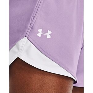 Under Armour Play Up Shorts 3.0 Shorts for Women – Moisture Transport System – Elastic Waistband – Loose-fit Octane/White/White XS (US 0-2) 3