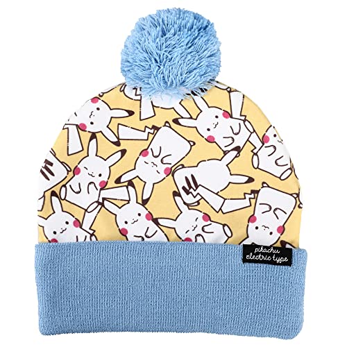 Bioworld Pokemon Pikachu AOP Knit Cap Yellow