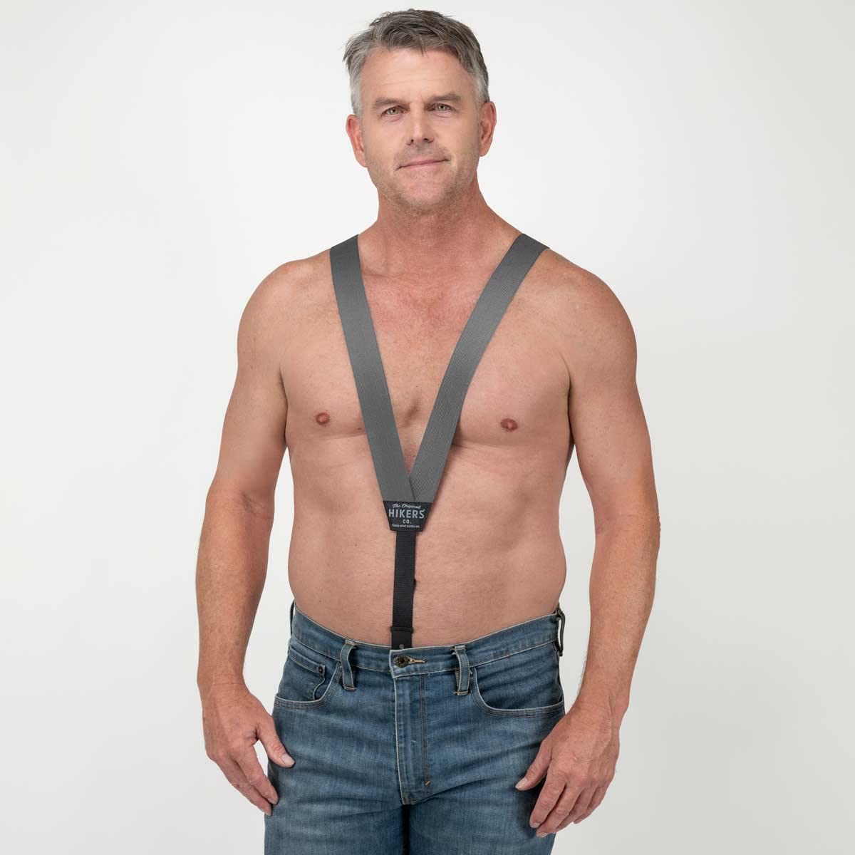 HIKERS - Original Hidden Suspenders for Men Under Clothes - Button Fly