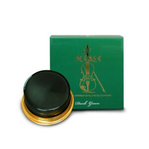 mabsa rosin premium grade instrument rosins for violin, viola, and cello bows - excellent grip - natural rosin for musicians - dark green, full cake