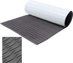 hzshark boat flooring eva foam boat decking universal diy surfboard traction pad non-slip grip mat self-adhesive 94.5"x21.6" trimmable sheet for fishing boat kayak yacht rv, for jet ski, for jon boat