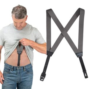 hikers - original hidden suspenders for men under clothes - button fly