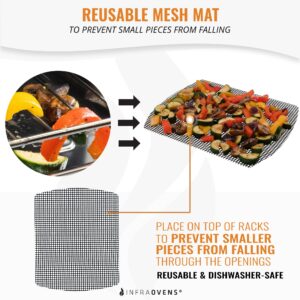 Air Fryer Reusable Liner Accessories for Ninja Foodi Grill 5-in-1 AG301, 4qt Ninja Foodi Accessories, Heat Resistant Liners, Food Safe, Easy Clean Silicone Mat by INFRAOVENS