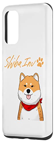 Galaxy S20 Funny Shiba Inu Uni Dog Red Scarf Paw Cheeky Japan Cute Case