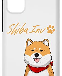 Galaxy S20 Funny Shiba Inu Uni Dog Red Scarf Paw Cheeky Japan Cute Case