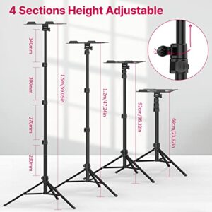 ULANZI Projector Tripod Stand, VIJIM LT01 Foldable Laptop Tripod Music Stand Multifunctional DJ Racks 360° Horizontally Adjustment 23.6" to 59" for Computer Book Music Notes Sound Media DJ Equipment