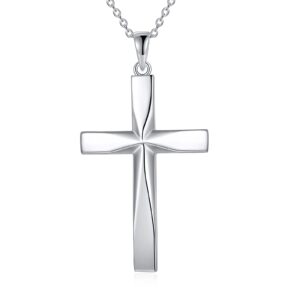 onefinity religious cross pendant necklace 925 sterling silver origami cross pendant gifts for women mother's day jewelry gifts for mom