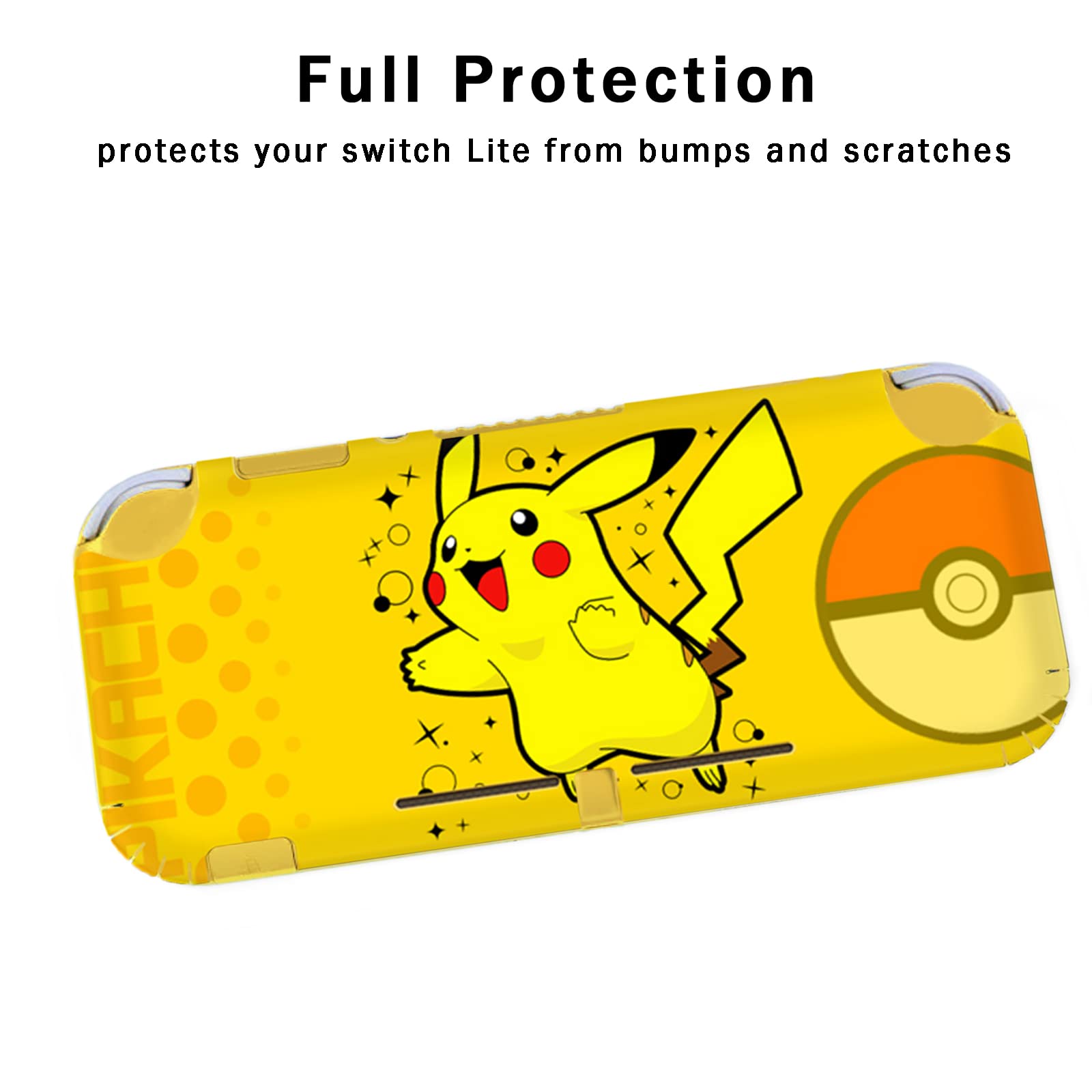 TIKOdirect Switch Lite Skin Sticker Compatible with Nintendo Switch Lite, Pretty Pattern Full Wrap Skin Protective Film Sticker, Yellow