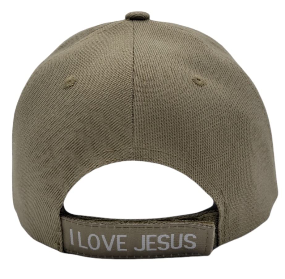 Altis Apparel Jesus - Christian Religious Baseball Cap - Adult Hat (Jesus Key Khaki)