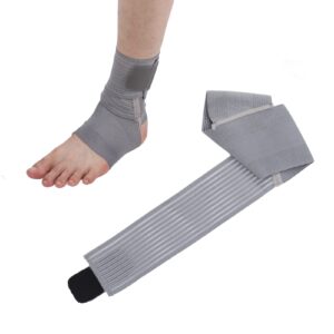 agatige ankle brace for men & women, ankle stabilizer, foot guard bandage ankle protection brace support for running, basketball, volleyball, achilles, tendon, sprain, injury recovery (grey)