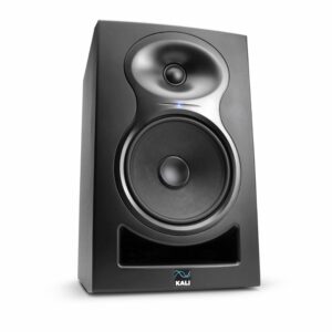 KALI AUDIO LP-6 V2 6.5" Project Lone Pine Powered Studio Monitors - Low-Noise Bi-Amped Professional Studio Speakers for Music Production - 80W, 115dB Max SPL - TRS, RCA, XLR Inputs - Single, Black