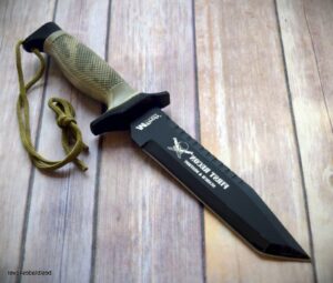 s.s. fixed knives 12 inch overall mtech first recon hunting stainless steel survival fixed blade knife with nylon fiber sheath