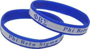 new classic phi beta sigma silicone bracelet