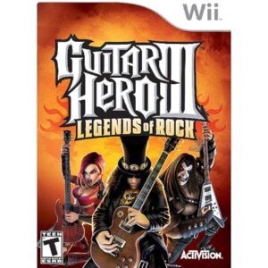 Nintendo Wii GUITAR HERO 3 Video Game with Guitar Controller Bundle Set GH III (Renewed)