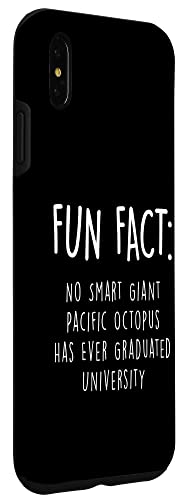 iPhone XS Max No Giant Octopus Graduated Uni Funny Animal Pun Humor Case