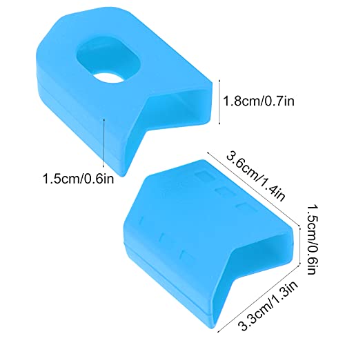 01 02 015 Bicycle Crank Arm Protector Cover, Safe Durable Wear‑Resistant Silicone 4pcs Bike Crankset Protective Caps Practical for Road Bike for Bicycle(Blue)