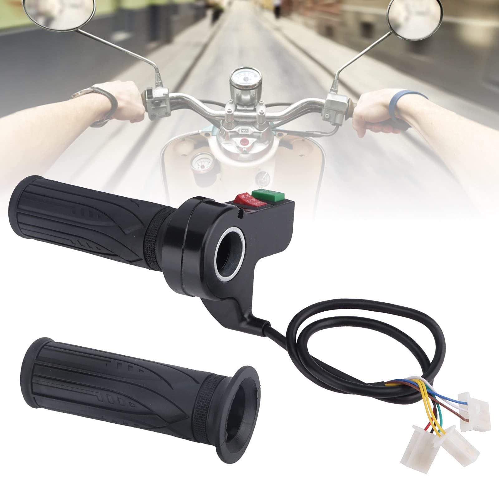 Cerlingwee Throttle Cable,Electric Throttle,General Scooter Throttle, Third Gear Acceleration for Electric Bicycle Throttle Adjustment