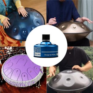 Chehery H1 Handpan Pickup, Steel Drum＆Tongue Drum Pickup, Magnetic Contact Pickup With Carrying Bag, Pickup for Gigs and Practice of Handpan, Steel Drum＆Tongue Drum