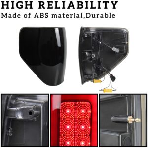 KEWISAUTO LED Tail Lights for Ford F150 09-14, New Upgrade Black Full LED Rear Brake Stop Light Reverse Lights Taillights for Ford F-150 2009-2014 Accessories (2PCS, Passenger & Driver Side)