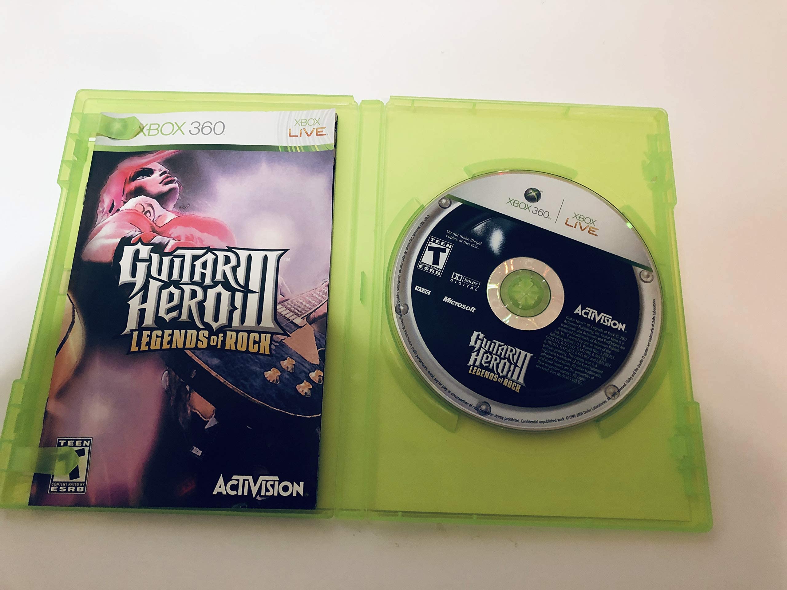 Guitar Hero 3 Legends of Rock for Xbox 360, Game Only (Renewed)