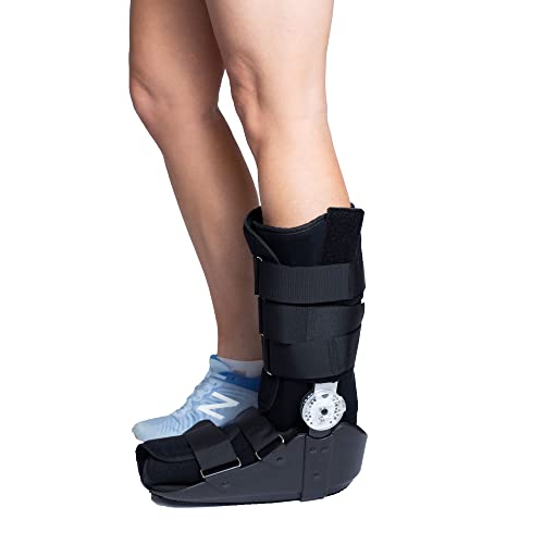 Brace Direct ROM CAM Walker Custom Fit Moldable Uprights Fracture Boot- Tall- Range of Motion Walking Boot for Ankle Injury, Fractures, Broken Foot