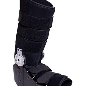 Brace Direct ROM CAM Walker Custom Fit Moldable Uprights Fracture Boot- Tall- Range of Motion Walking Boot for Ankle Injury, Fractures, Broken Foot