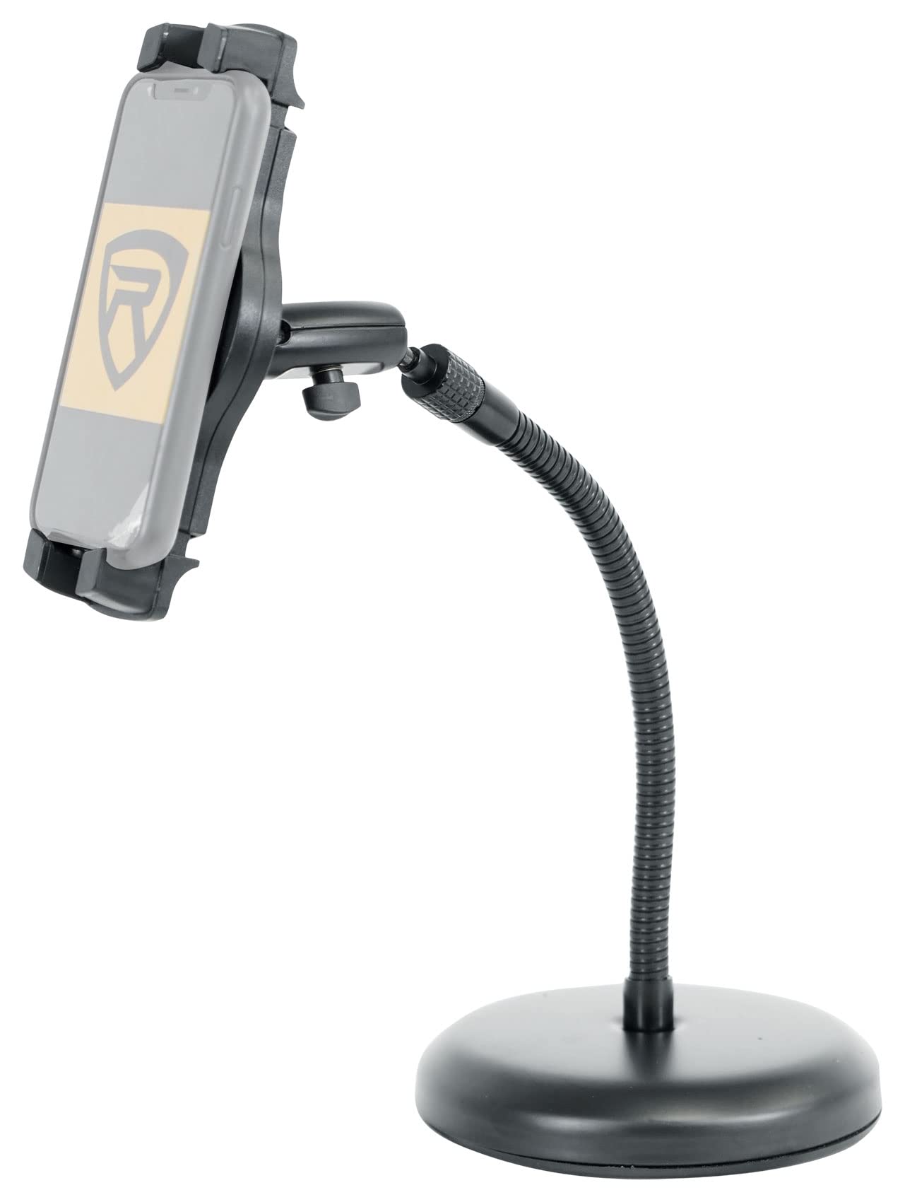 Rockville RDMS7 Desktop Mic Stand w 11.8" Gooseneck+Weighted Base+Webcam Adapter