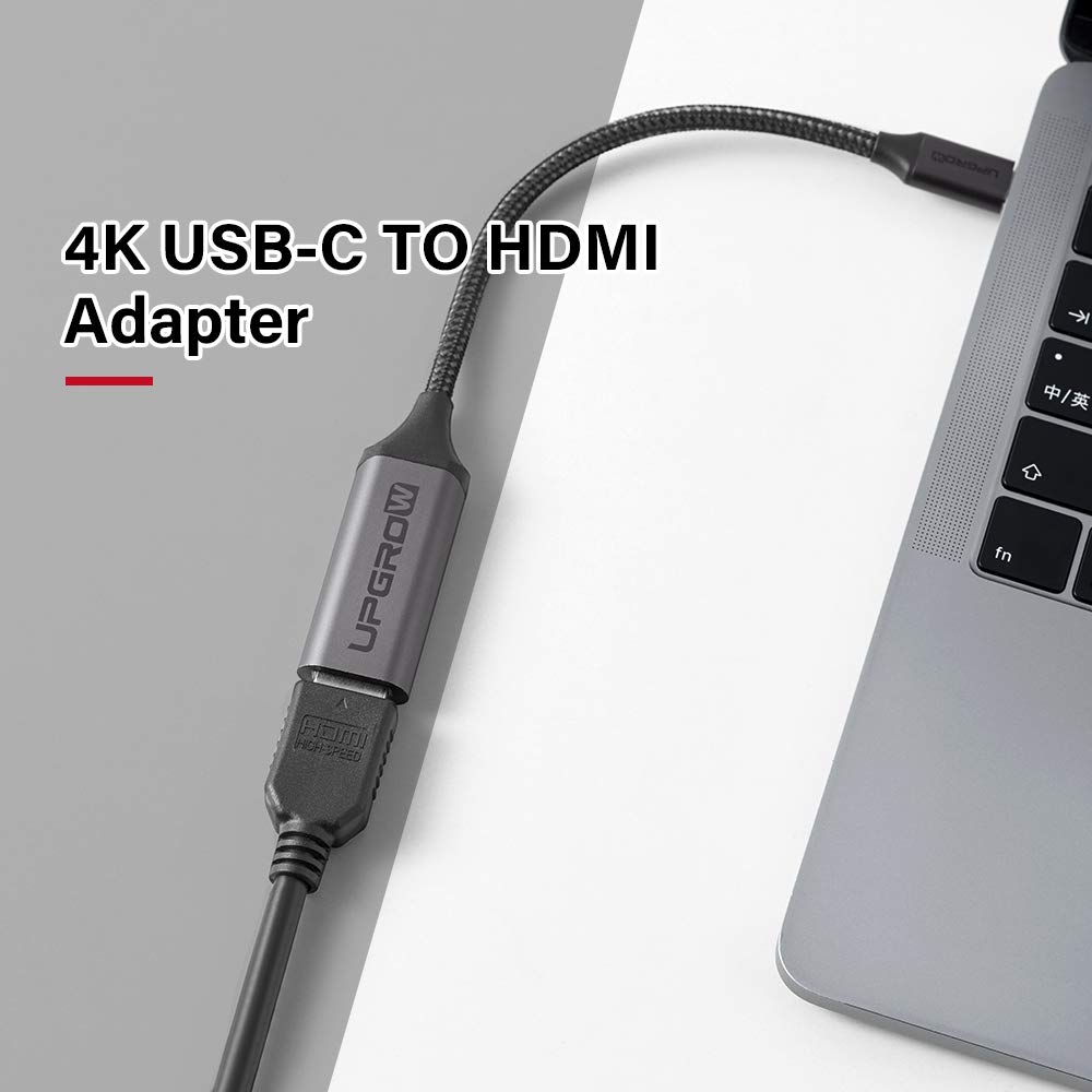 Upgrow USB C to HDMI Adapter 4K@60Hz Cable Type C to HDMI Adapter [Thunderbolt 3 Compatible],for MacBook Pro, Air, iPad Pro, Pixelbook, XPS, Galaxy, and More