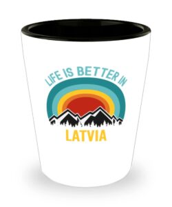 hogue ws llc life is better in fort collins alcohol shot glass 1.5oz