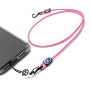 action sports phone lanyard – tough outdoors mobile cellphone lanyard & anti-tangle bungie cord strap securely tether your mobile procam keys wallet - aussie made