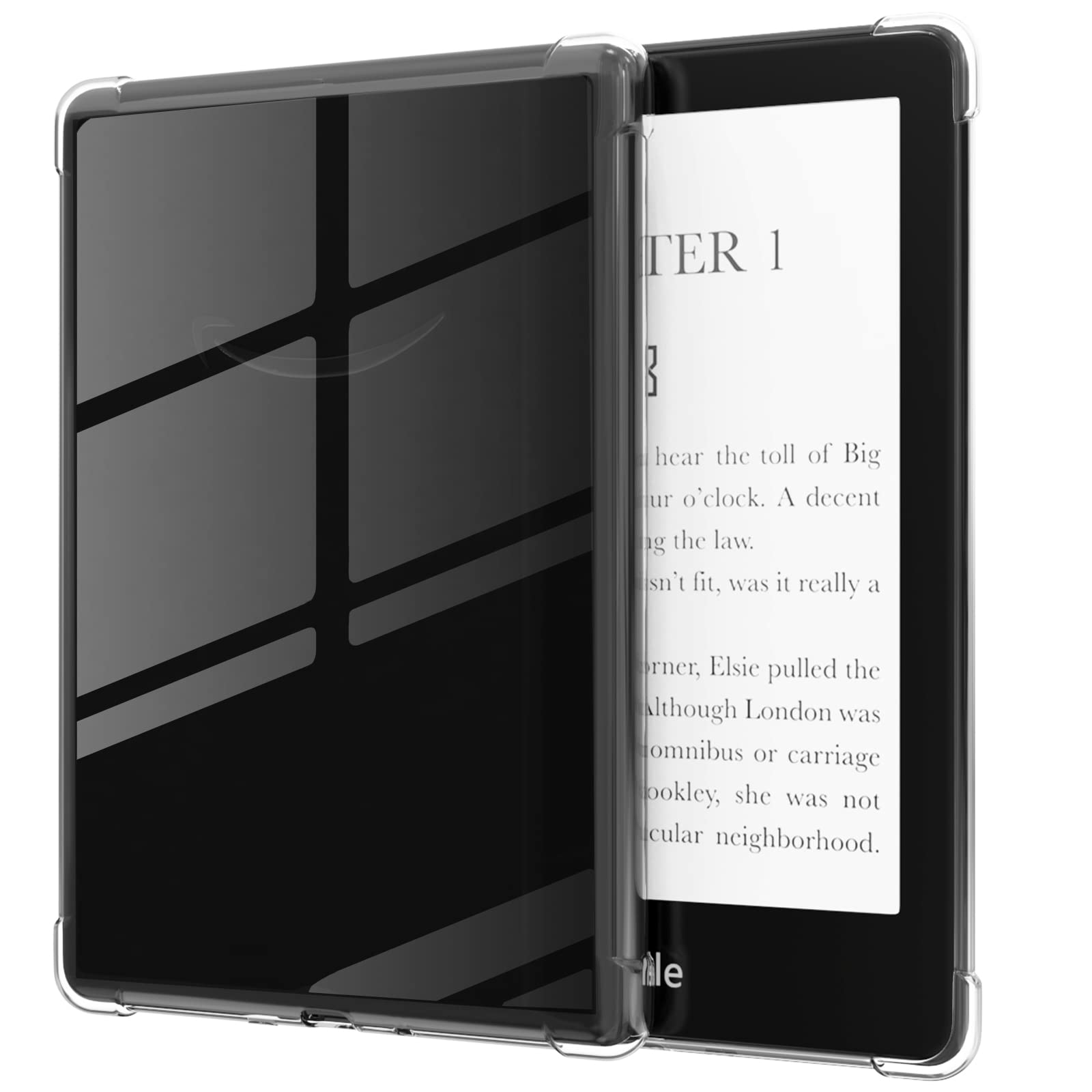 Miimall Compatible for Kindle Paperwhite 11th Case Soft TPU Ultra-Thin Lightweight Anti-Scratch Shock Absorption Full Protection Clear Cover Case for Kindle Paperwhite 11th Gen 2021 Release(Clear)