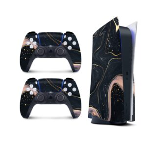 tacky design ps5 skin paint smear skin for playstation 5 skin console and 2 controller skin, ps5 cover vinyl 3m decal stickers full wrap cover (disk edition)