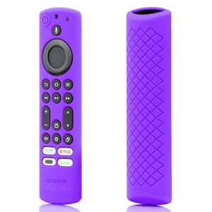 lefxmophy ct-rc1us-21 case cover replacement for toshiba and insignia ns-rcfna-21 ct-rc1us-21 tv remote, purple voice silicone protective protector