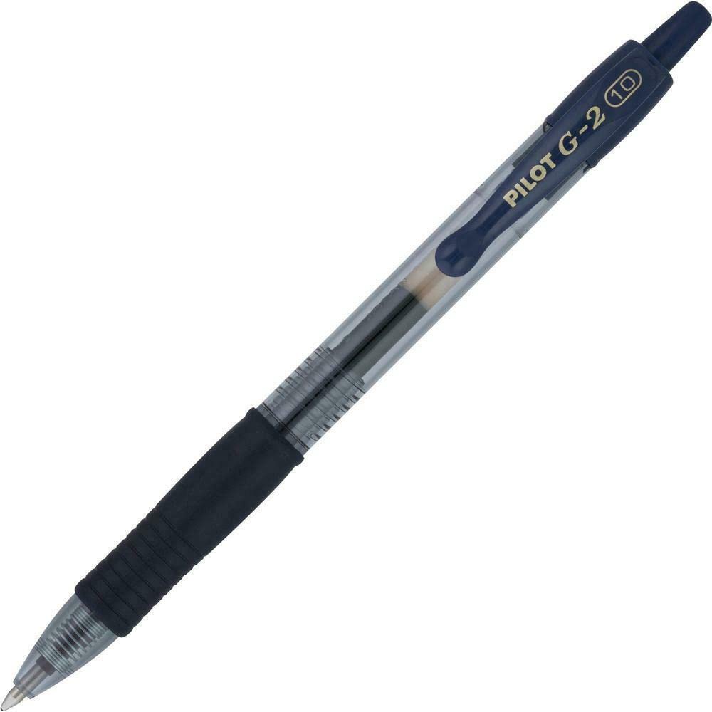 Pilot G2 Premium Retractable Gel-Ink Rolling Ball Pens, Bold Point 1.0mm, Navy Ink, 6 Pack