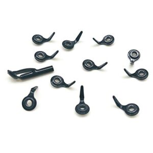 yinwujia 12pcs micro fishing guide rings casting ceramic rod rings for repair diy repairing rod tips carp fishing accessories fishing rod tip repair replacement