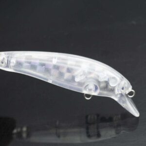 10PCS Unpainted Lure Blanks 5.22g 7.5cm Crankbait Simulation Blank Body Clear Hard Baits Trout Salmon Minnow Lure Popper Lures Topwater Freshwater 380