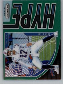 2019 painin prizm hype green prizms #8 josh allen buffalo bills official nfl football trading card in raw (nm or better) condition