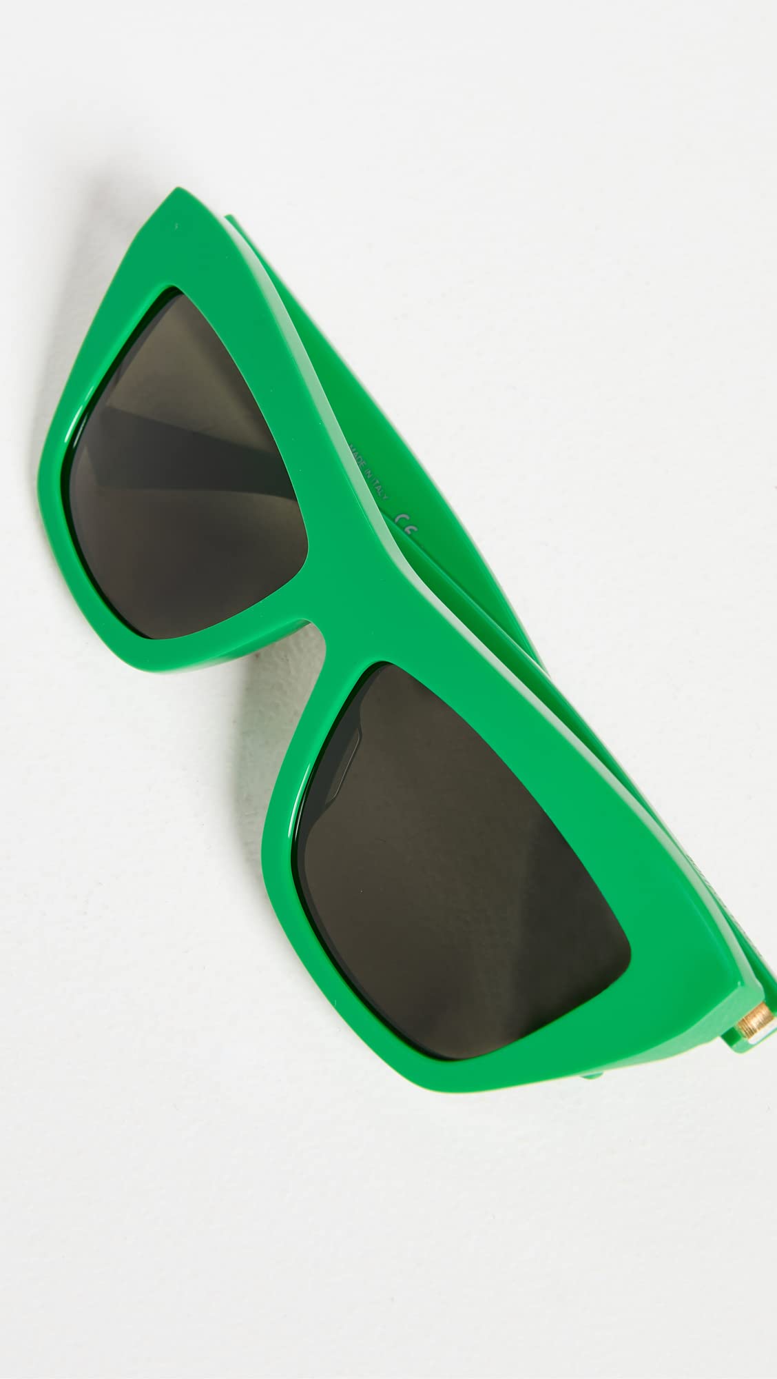 Bottega Veneta Women's New Entry Cat Eye Sunglasses, Green-Green-Green, One Size