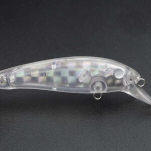 10PCS Unpainted Lure Blanks 5.22g 7.5cm Crankbait Simulation Blank Body Clear Hard Baits Trout Salmon Minnow Lure Popper Lures Topwater Freshwater 380