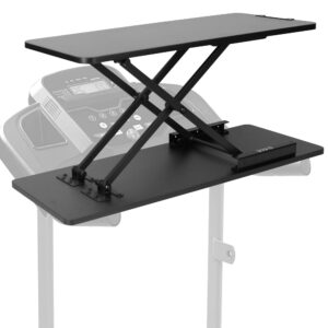 vivo universal treadmill desk riser, height adjustable platform for notebooks, tablets, laptops, and more, workstation for treadmill handlebars up to 33 inches, stand-tdml3