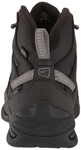 KEEN Men's Circadia Mid Heigh Polar Insulated Waterproof Hiking Boots, Black/Steel Grey, 10