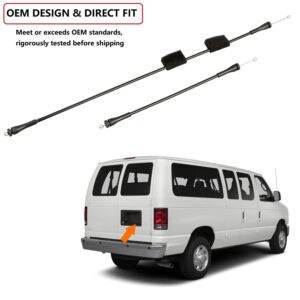 VKVXCLON Door Latch Cable Rear Right Side Compatible with Ford E150 E250 E350 E450 E550 Econoline Van 1992-2014 Rear Cargo Door Latch Release Cable Replaces# 8C2Z15431A02C 924-351