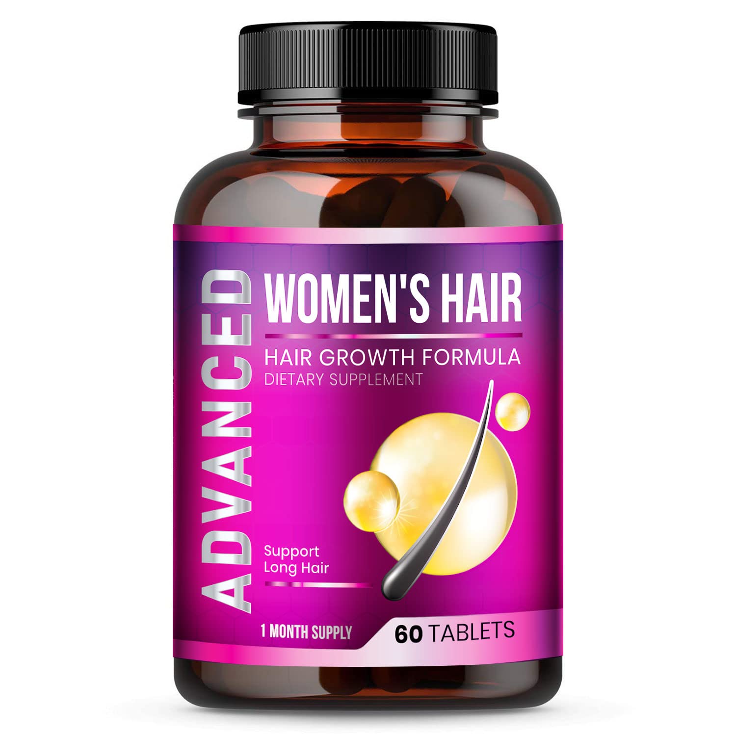 Hair Growth Vitamins for Women - Hair Vitamins for Thinning Hair for Women .Regrow & Regrowth Hair Supplement with Dht Blocker,Biotin & Saw Palmetto for Women.Volumize,Thicker,Longer Hair.