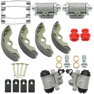 M MATI Front Brake Wheel Cylinders & Adjusters & Shoes Kit for Honda FourTrax Recon 250 TRX250 1997-2020 (Left&Right) TRX250TE/TRX250TM 45340-HB3-003 45370-HM8-B41 45350-HM8-B41