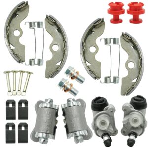 M MATI Front Brake Wheel Cylinders & Adjusters & Shoes Kit for Honda FourTrax Recon 250 TRX250 1997-2020 (Left&Right) TRX250TE/TRX250TM 45340-HB3-003 45370-HM8-B41 45350-HM8-B41