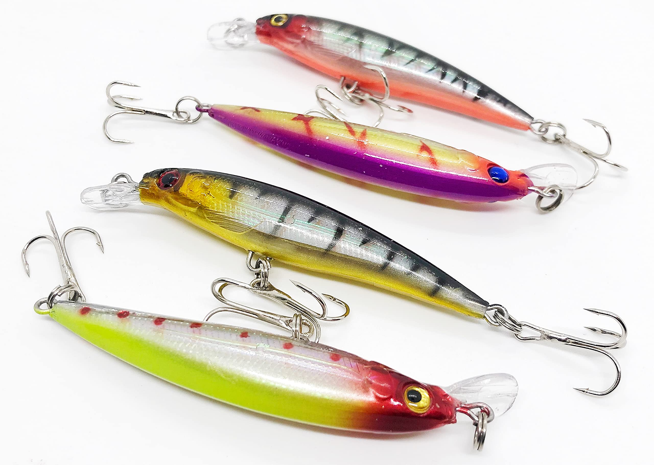 3.54 in Fishing Lures Minnow Hard Bait Slow Sinking Swimbait Fishing Tackle Kits for Bass