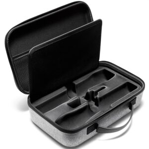 Wireless Microphone Case for JBL Wireless Two Microphone System and Bietrun Wireless Mics WXM 02/WXM 04/WXM 19/WXM19A/WXM 21, Portable Microphone Storage EVA Hard Shell Exterior Case, Case Only